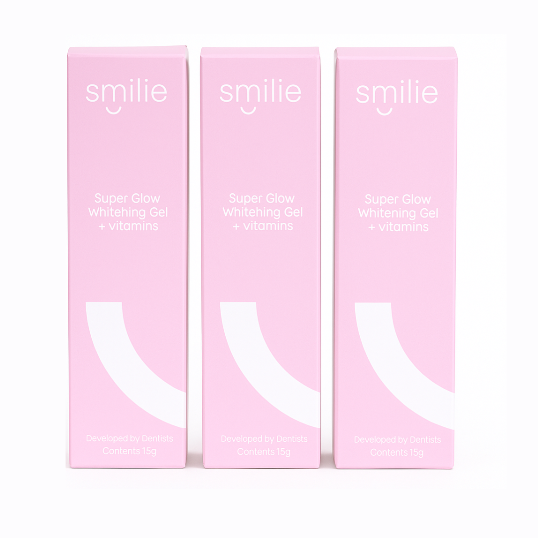 Smilie Super Glow Whitening Toothpaste Mini's | Dentist Developed