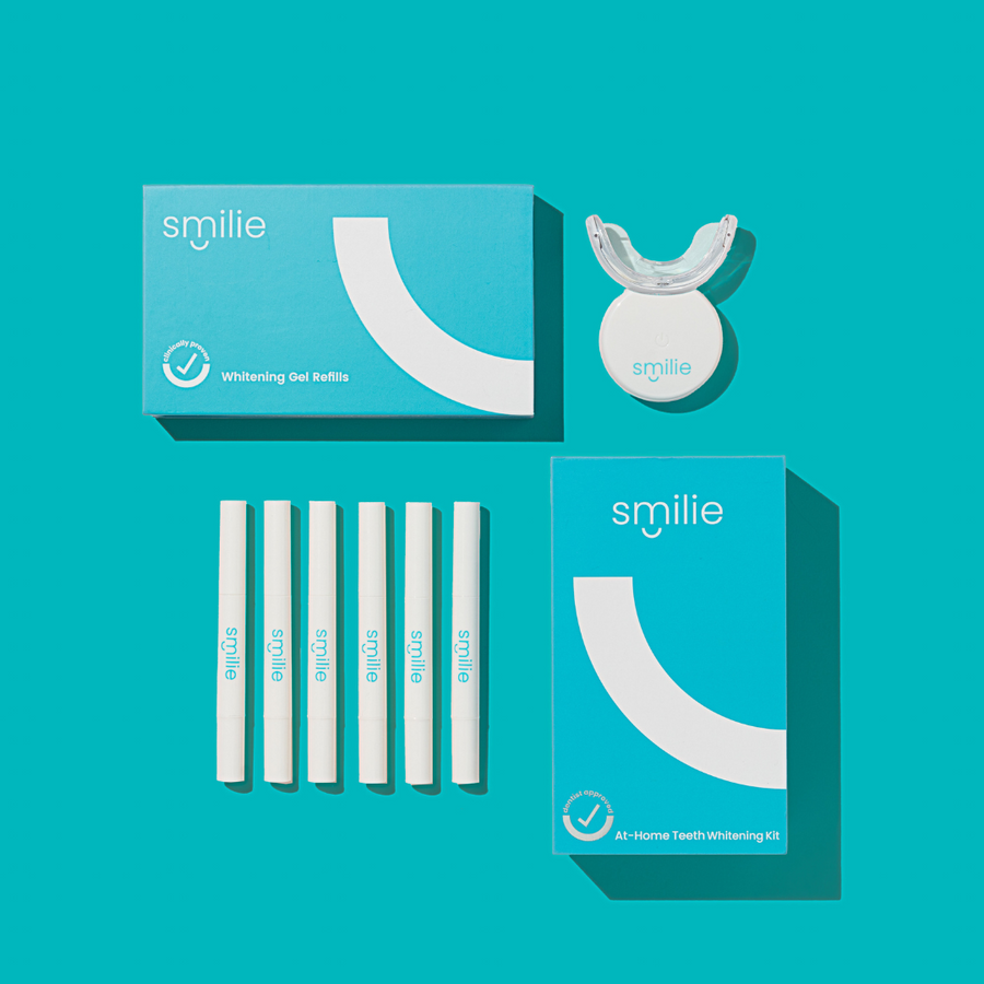 Smilie Australia's #1 Dentist Formulated At-Home Kit.